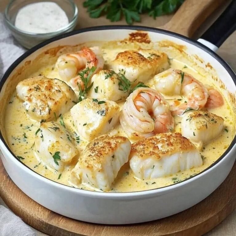Shrimp and Cod in Creamy Garlic Sauce – sorawallpaper.com